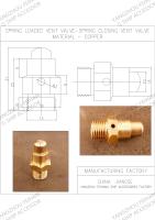 China DN6 Brass Spring Loaded Vent Valve with CB/T3778-1999 Standard and Self Closing Function for sale