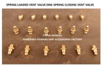 China DN6 Threaded Spring Loaded Vent Valve with CB/T3778-1999 Standard for Marine Applications for sale