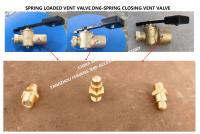 China DN6 Size Spring Loaded Vent Valve with Threaded Connection Compliant to CB/T3778-1999 Standard for sale