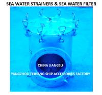 China Direct type marine seawater filter, seawater filter - coarse water filter AS300 CB/T497-1994 Body - Hot dip galvanized Filter cartridge - Stainless steel for sale