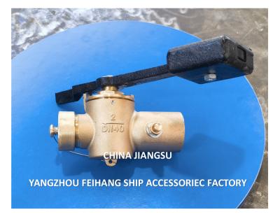China SOUNDING COCK THREADED ENDS FH-40A CB/T3778-99  PN2.5 Material - Copper  with BSP internal thread end and 360° rotating rod for sale