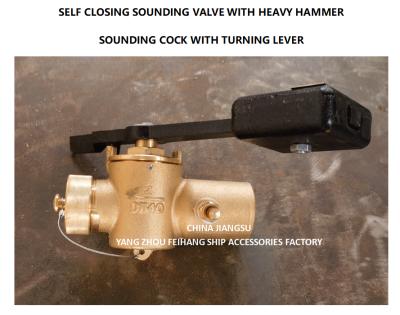 China FH-40A CB/T3778-99 SOUNDING COCK WITH TURNING LEVER  PN2.5 Material - Copper  with BSP internal thread end and 360° rotating rod for sale