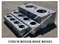 China JIS F7206 SUCTION-ROSE BOX STRAINERS & Strum ROSE BOX STRAINER Carbon steel hot-dip galvanized for sale
