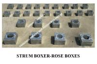 China MARINE SUCTION ROSEBOX STRAINER GALVANIZED STEEL PLATE 5K-100A JIS F7206 for sale