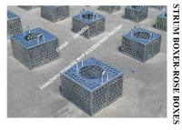 China JIS F7206 SUCTION-ROSE BOX STRAINERS & Strum ROSE BOX STRAINER Carbon steel hot-dip galvanized for sale