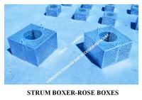 China MARINE SUCTION ROSEBOX STRAINER GALVANIZED STEEL PLATE 5K-100A JIS F7206 for sale
