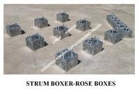 China JIS F7206 SUCTION-ROSE BOX STRAINERS & Strum ROSE BOX STRAINER Carbon steel hot-dip galvanized for sale