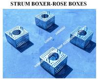 China JIS F7206 SUCTION-ROSE BOX STRAINERS & Strum ROSE BOX STRAINER Carbon steel hot-dip galvanized for sale