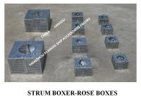 China MARINE SUCTION ROSEBOX STRAINER GALVANIZED STEEL PLATE 5K-100A JIS F7206 for sale