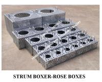 China JIS F7206 SUCTION-ROSE BOX STRAINERS & Strum ROSE BOX STRAINER Carbon steel hot-dip galvanized for sale