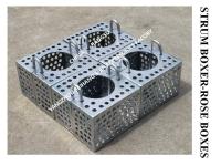 China JIS F7206 SUCTION-ROSE BOX STRAINERS & Strum ROSE BOX STRAINER Carbon steel hot-dip galvanized for sale