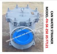 China JIS FH-5K-250A CAN WATER FILTER (JIS F7121) SIZE:FACE TO FACE 680MM, OD-385MM,PCD-345MM,BOLT 12*23MMBODY-CAST IRON FILTER-STAINLESS STEEL for sale