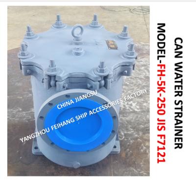 China CAST IRON BODY CAN WATER STRAINERSFH-5K-250A JIS F7121-MARINE CAN WATER FILTERS JIS F7121 for sale