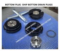 China Ship Bottom Drain Plugs A52*2 FOR WATER TANK WITH ROLLED STL HOUSING,STAINLESS STEEL PLUG,NEOPRENE UBBER for sale