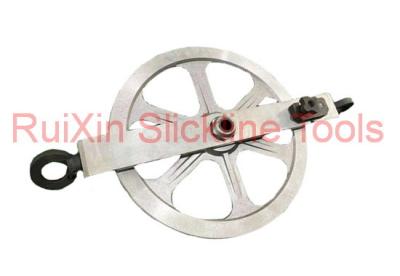 China Cast Aluminum Wellhead Wireline Hay Pulley With 16 Inch Sheave for sale