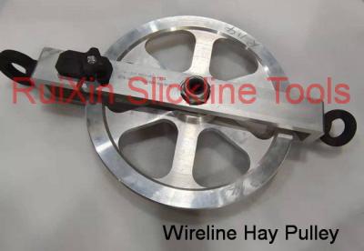 China Cast Aluminum Wellhead Wireline Hay Pulley With 16 Inch Sheave for sale