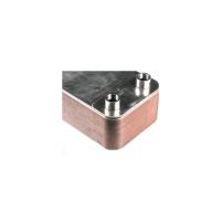 China Customized Brazed 40 Plate Heat Exchanger With 3/4 Inch MNPT Ports for sale