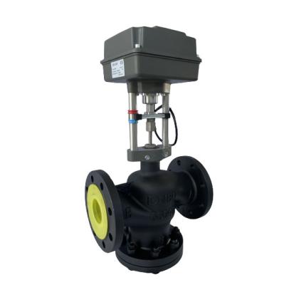 China AC24V Electric Temperature Control Valve For Plate Heat Exchanger Automatic Control Energy Saving & Reliable Temperature Control Valve For Heating And Cooling Systems for sale