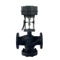 China AC24V Electric Temperature Control Valve For Plate Heat Exchanger Automatic Control Energy Saving & Reliable Temperature Control Valve For Heating And Cooling Systems for sale
