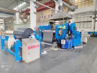 China Customized Working Layer Rubber Mixing Machine Blue Green Color Suitable For Industrial Rubber Processing Loading Port for sale