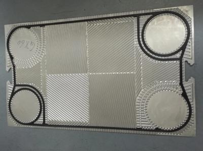 China Corrugation Sectional Shape Silver Plate Heat Exchanger Plate for Heat Transfer in Industrial Environments for sale