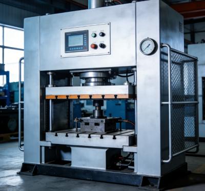 China Clamping Stroke 300 Automatic Rubber Vulcanizing System Piston Stroke 400 Mm Industrial Vulcanizer for Rubber Processing for sale