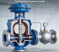 China High Performance Thermal Insulated Pneumatic Diaphragm Actuated 2 Way Globe Control Valve For Precise Regulation Of Cryogenic Liquids for sale