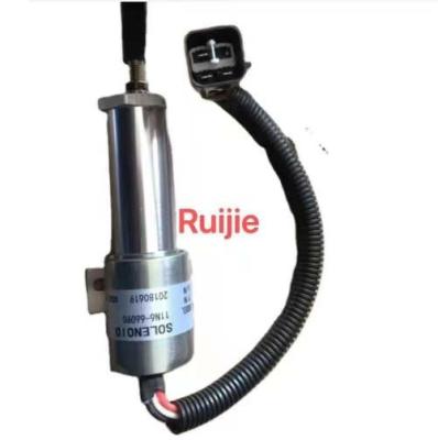 China 11N666090 Heavy Equipment Parts R215-9 Stop Solenoid Valve Flameout Solenoid Valve for Hyundai Excavator for sale