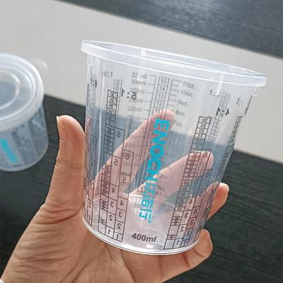 China 400ml 8 Oz 16 Oz Auto Body Paint Mixing Cups With Lids  Automobile Maintenance Tools for sale