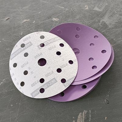 China 150mm 320 Grit Circular Sandpaper Disc For Auto Service Center  Round Abrasive for sale