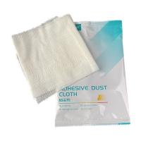 China Car Dust Cleaning Cloth White Adhesive Dry Wipping For Waterborne Paint 35x80CM for sale