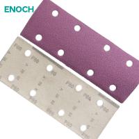 China 8 Inch 80 Grit Hook And Loop Sandpaper Disc Rectangle Car Abrasive Purple 70x198mm for sale
