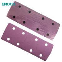 China 8 Inch 80 Grit Hook And Loop Sandpaper Disc Rectangle Car Abrasive Purple 70x198mm for sale