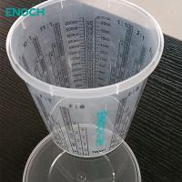 China 1/2 Pint Plastic Large Paint Mixing Cups 4 To 1 Ratio For Water Base Paint Mixing System for sale