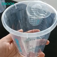 China 1400ml 2300 Ml Large Plastic Paint Mixing Cups Auto Paint Measuring Cups With Lid for sale