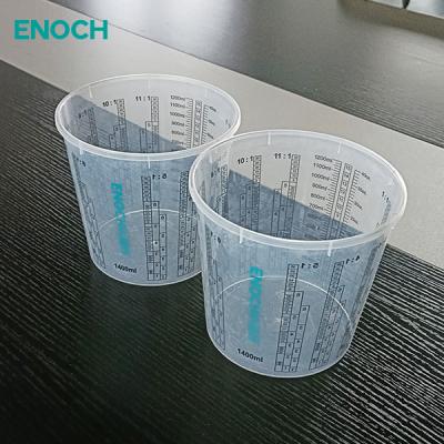 China 1 Gallon Auto Paint Mixing Cups And Lid Car Body Spray Paint Measuring Cup for sale