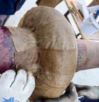 China Brown Petrolatum Tape with 10M Roll Length and 1.1-1.2mm Thickness for Corrosion Protection for sale