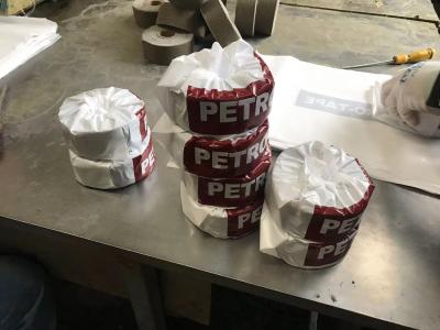 China Fabric Petrolatum Tape for Corrosion Protection with 10% Elongation and 85 C Temperature Resistance for sale