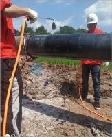 China pipeline Heat Shrink Wrap Around Sleeves With Closure Patch For Joint Wrap Coating for sale