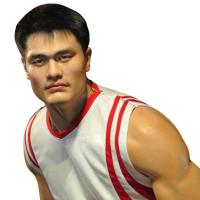 China Customizable Life Size Wax Sculptures For Super Star Yao Ming for sale