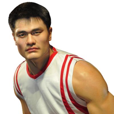 China Customizable Life Size Wax Sculptures For Super Star Yao Ming for sale