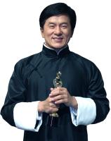 China Jackie Chan Lifelike Celebrity Wax Sculptures Custom Silicone Fiberglass Statue for sale