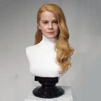 China High Lifelike Fine Jewelry Display Mannequins Female Life Size Bust Wax Figure for sale