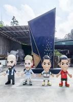 China Customized Fiberglass Outdoor Anime Resin Statue Shop Furniture Display 120cm for sale