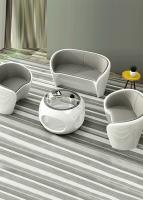 China Customized Home Decor Sculptures Leisure Furniture Fiberglass Coffee Table ISO9001 for sale
