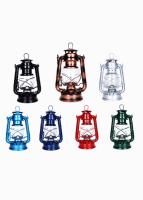 China 25cm Decorative Metal Ornament Mediterranean Style Retro Lantern Hanging Light Sculpture for sale