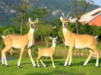 China Animal Giraffe Outdoor Fiberglass Sculpture For Zoo Forest Landscape for sale