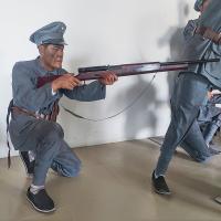 China Soldier 1:1 Hyper Realistic Silicone Wax Figure Customized With Lifespan 10 Years for sale