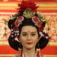 China Ancient Beauty Lifesize Wax Figure Silicone Sculpture for sale