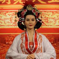 China Ancient Beauty Lifesize Wax Figure Silicone Sculpture for sale